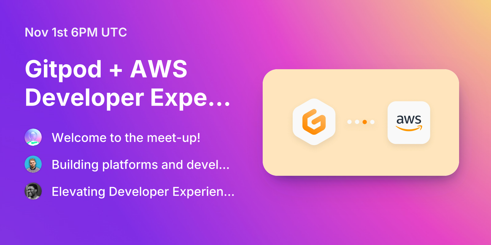 Gitpod + AWS Developer Experience meet-up 🇬🇧 | Guild