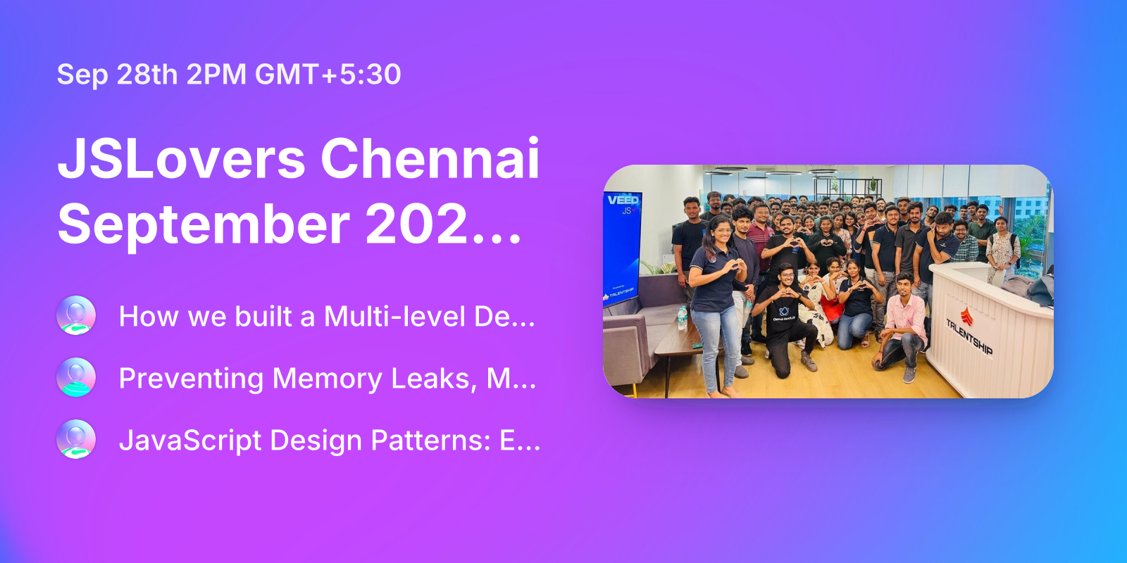 JSLovers Chennai - September 2024 Meetup | Guild