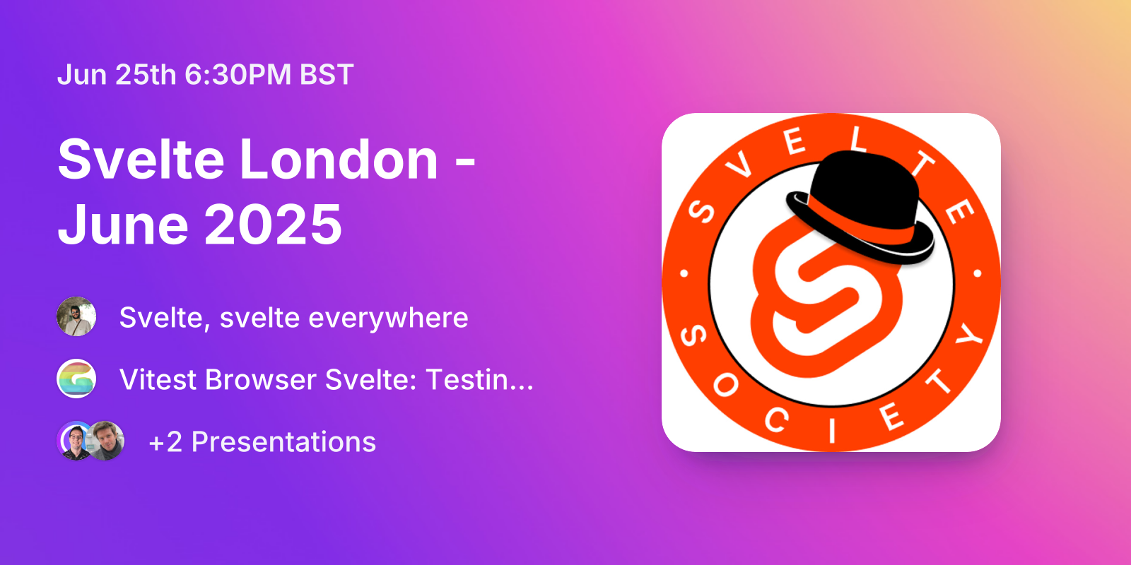 Svelte London - June 2025 | Guild