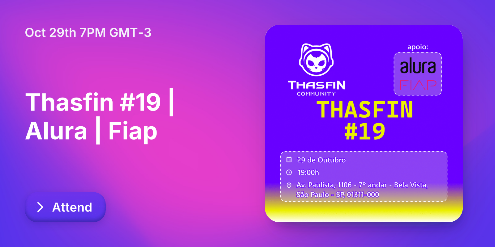 Thasfin #19 | Alura | Fiap | Guild